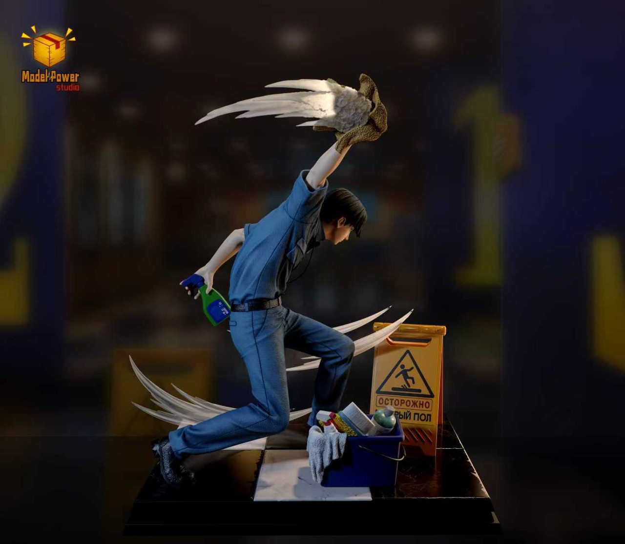 【Preventa】 Model Power Studio Cleaner Levi Ackerman – Kubito
