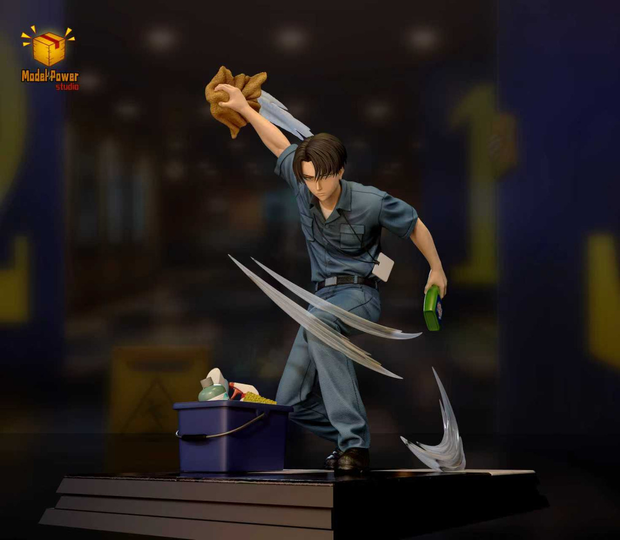 【Preventa】 Model Power Studio Cleaner Levi Ackerman – Kubito